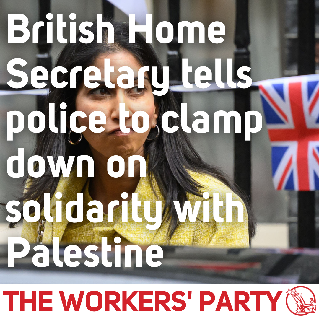 British Home Secretary tells police to clamp down on solidarity with ...