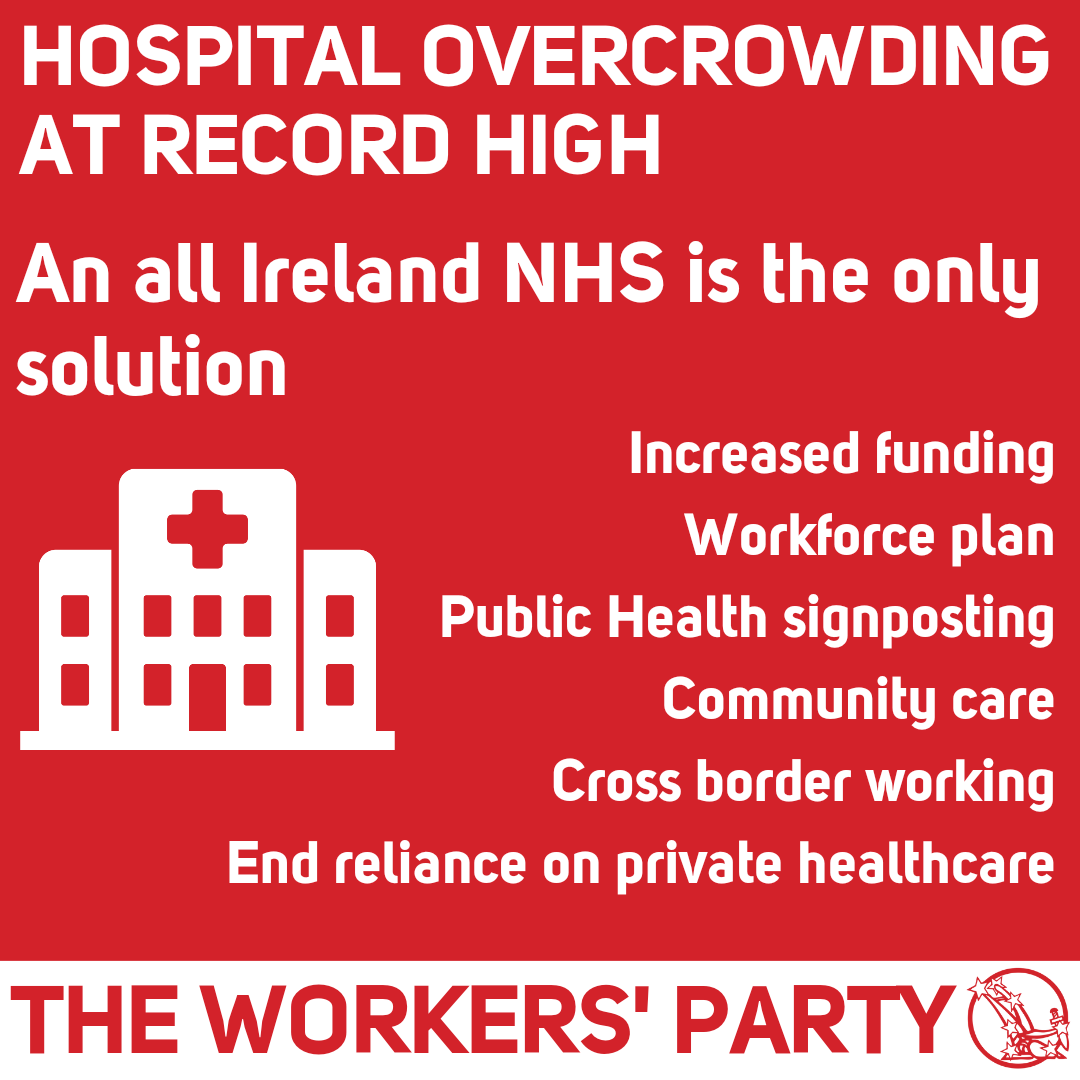Hospital overcrowding at record high – The Workers' Party of Ireland